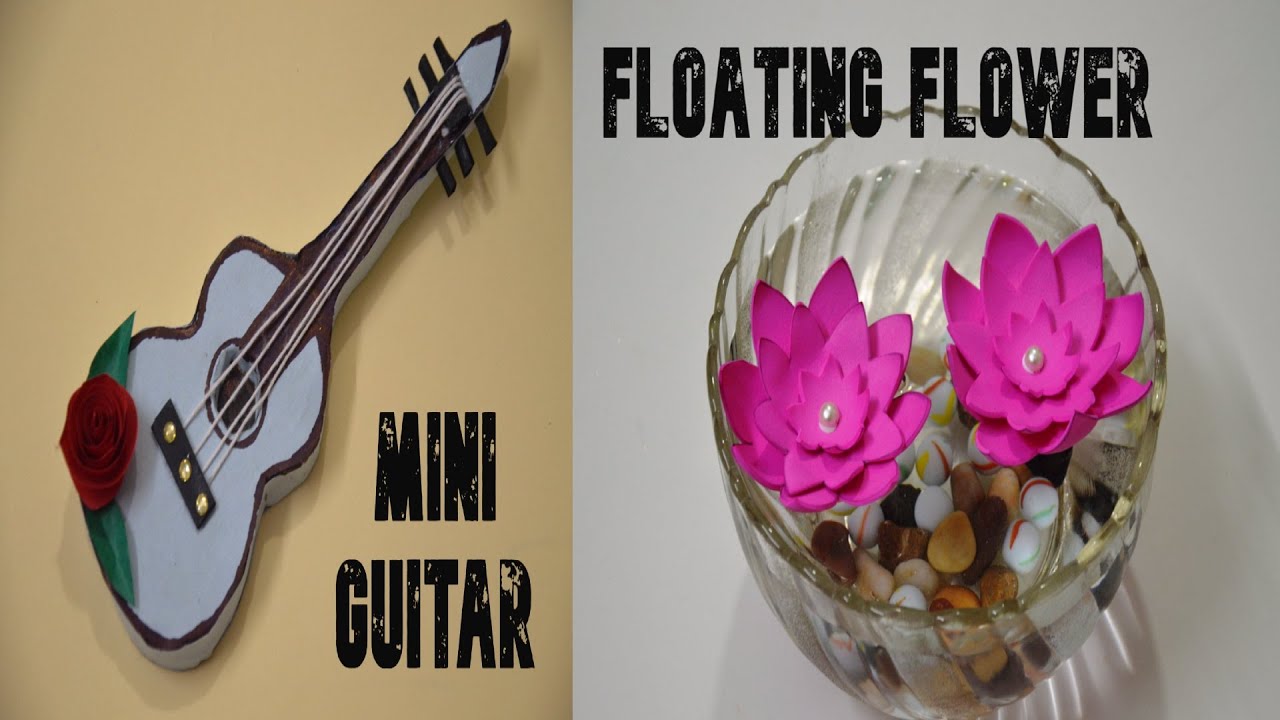 mini guitar | paper craft | home decor ideas | best out of waste | diy ...