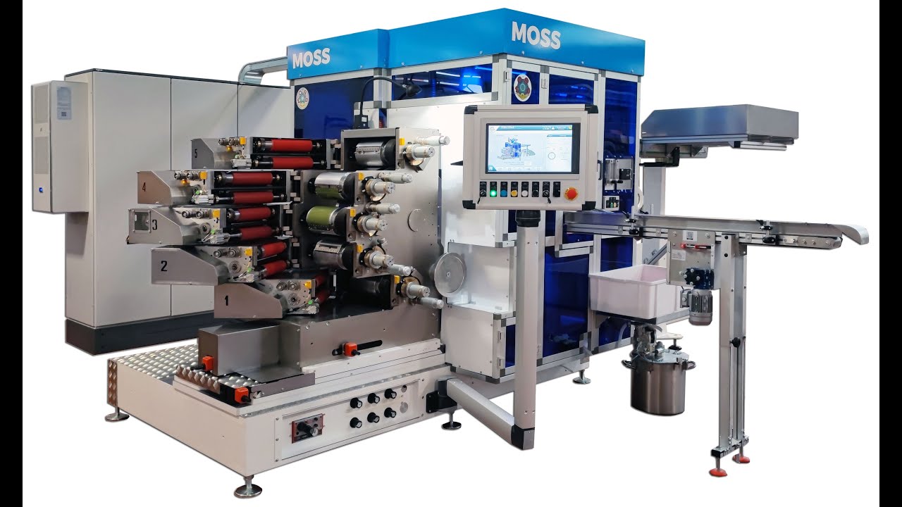 MO 2616 - Offset printing machine for tubes and plastic closures - YouTube