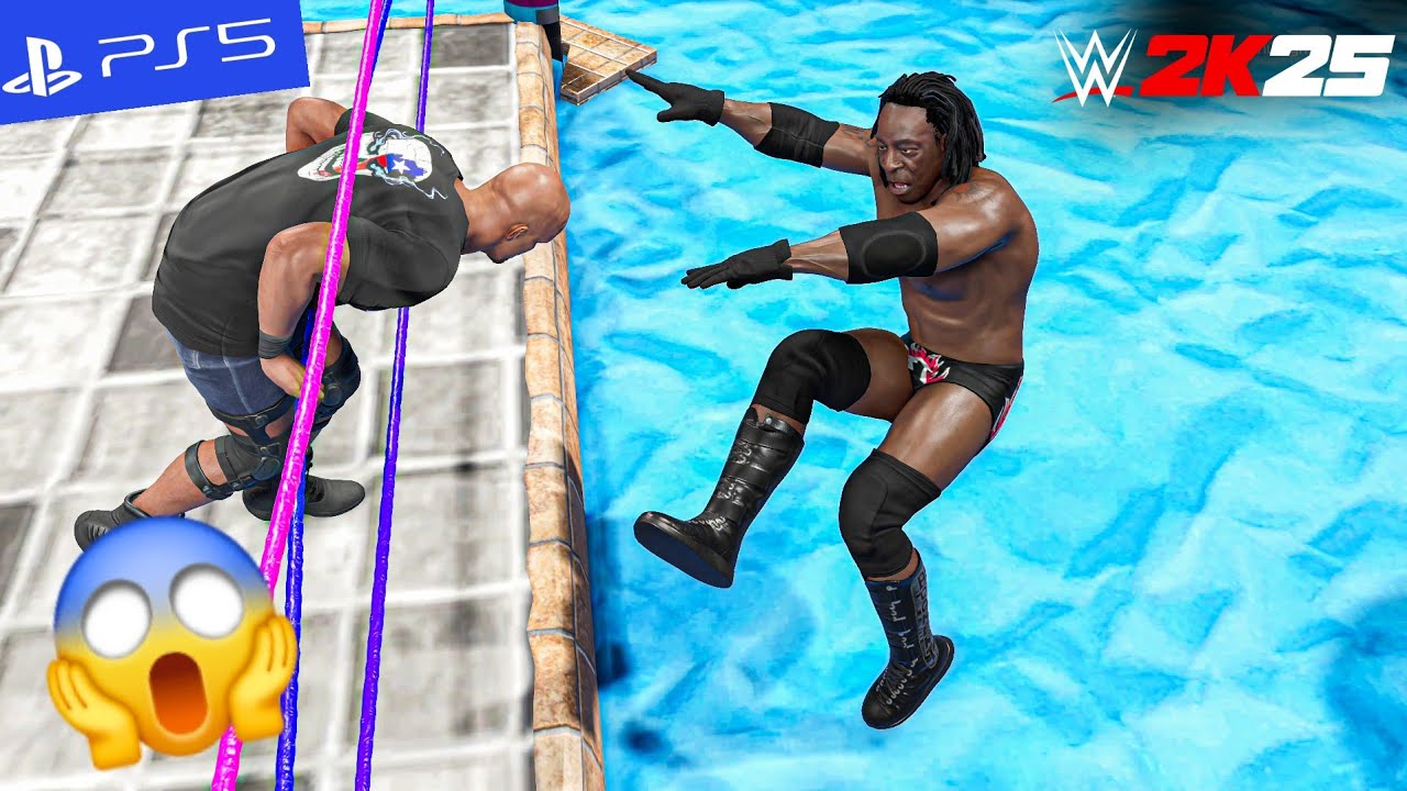 WWE 2k25 - Splash of Immortality: Legends Rumble in Water | PS5" [4K60 ...