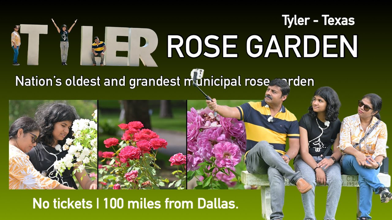 Tyler Rose Garden: No tickets | 100 miles from Dallas. Oldest ...