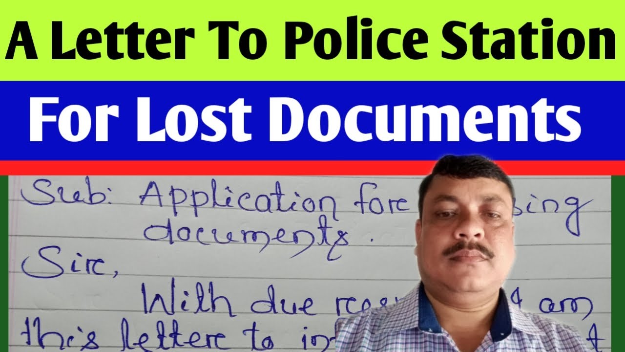 A Letter To Thana O I C For Lost Documents How To Write Application a-letter-to-thana-o-i-c-for-lost-documents-how-to-write-application
