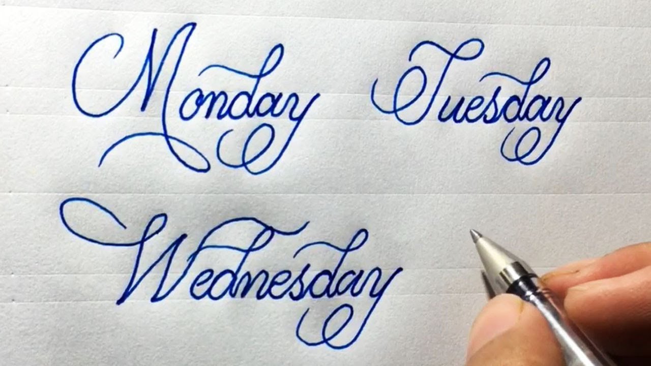 How to write stylish cursive handwriting | Stylish writing tutorial ...