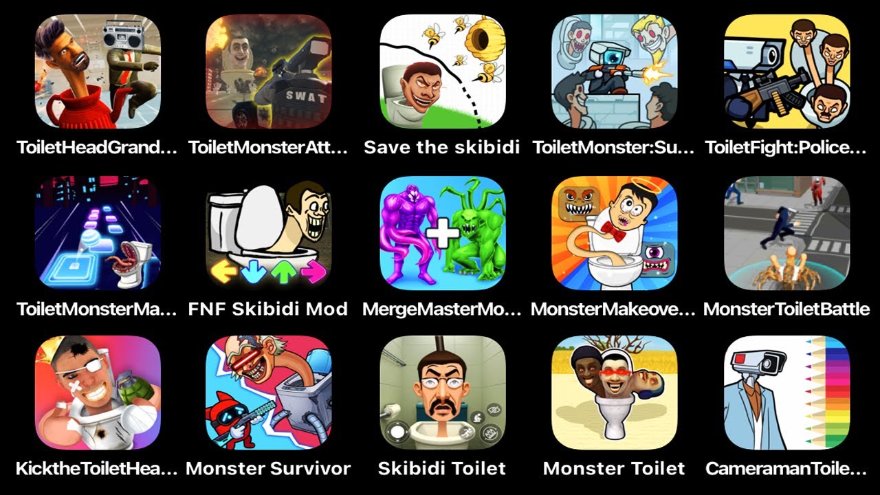 Toilet Head Grand, Toilet Monster Attack, Save the Skibidi, Toilet ...