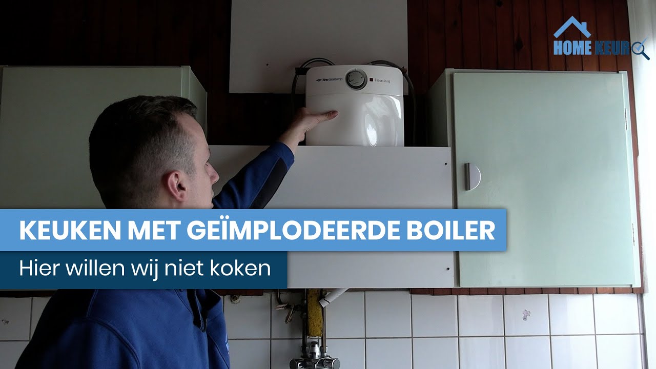 Geïmplodeerde boiler in keuken en asbestverdachte vloer ontdekt in ...