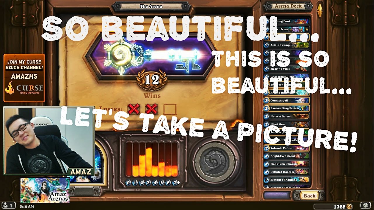 Hearthstone Arena - 12 wins Shifter Zerus Mage! - YouTube