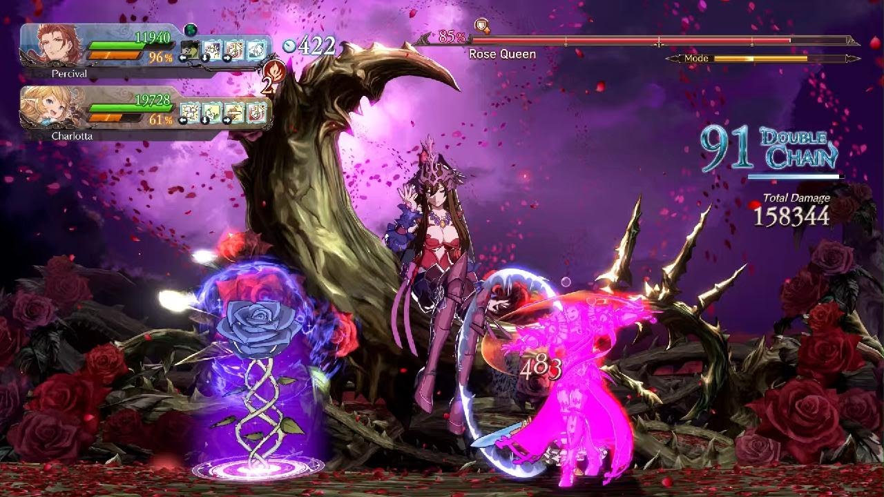 Granblue Fantasy Versus: Rising - Rose Queen (Hard) - YouTube