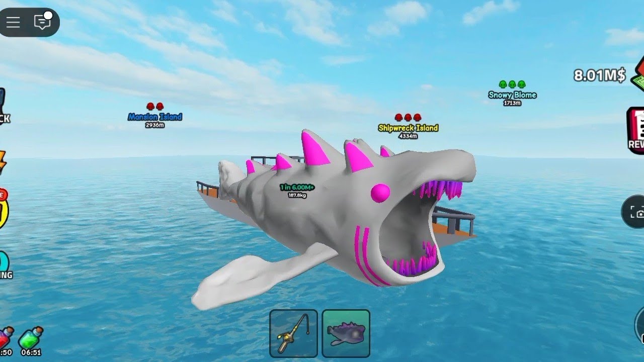 mancing ikan gigi Pink bloop - Gofishing - YouTube