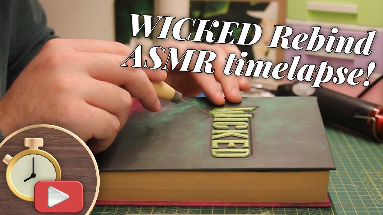 Satisfying Bookbinding Supercut | Wicked Rebind - YouTube