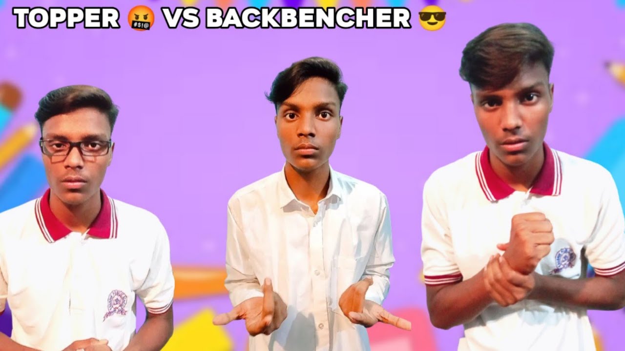TOPPER VS BACKBENCHER CBSE, ICSE 🤬😎 #shorts #comedy #trending - YouTube