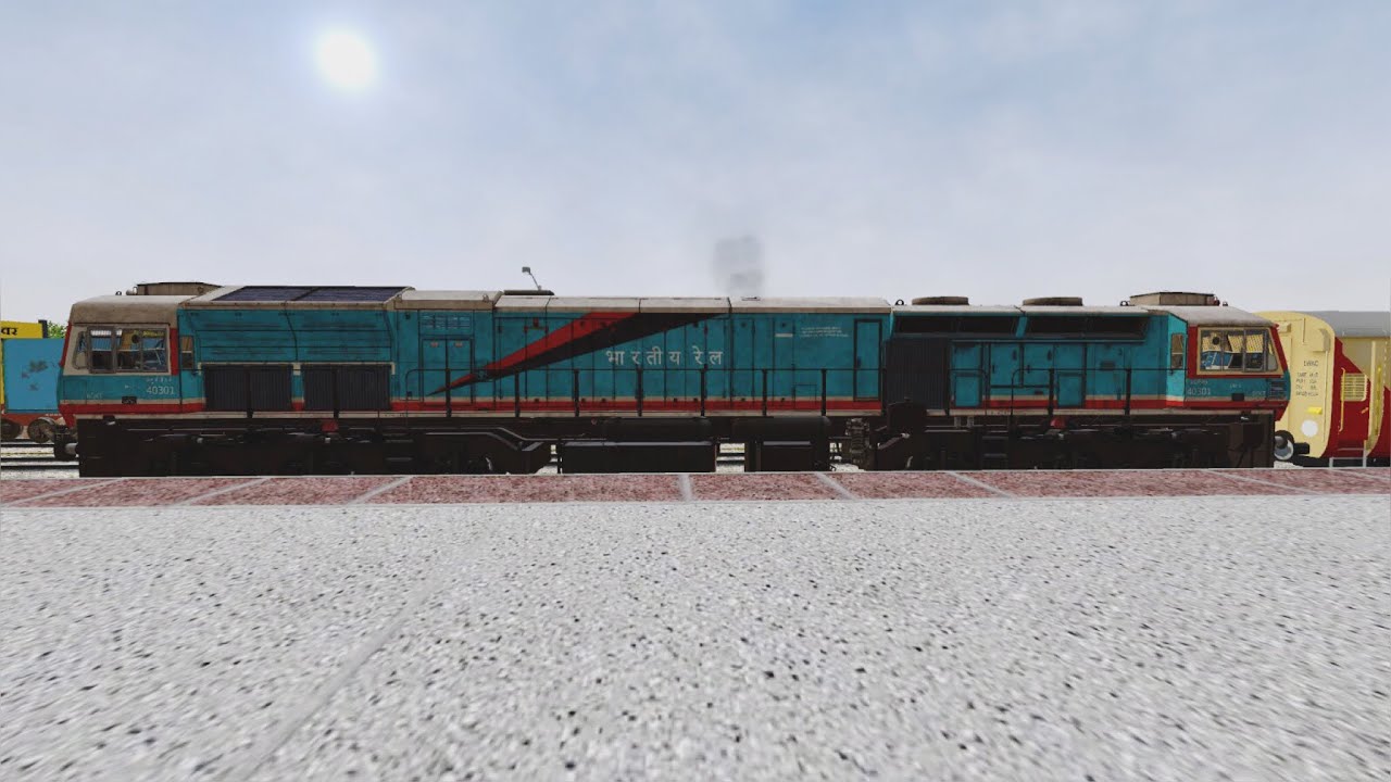 A Thrilling Ride Behind an EMD | WDP4D | Indian Railway | Microsoft ...
