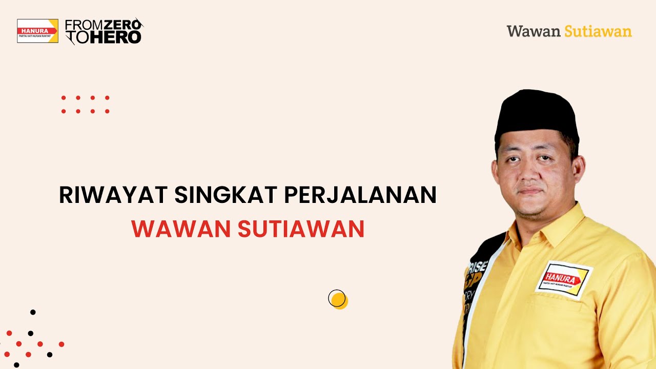 Riwayat Singkat Perjalanan Wawan Sutiawan - YouTube