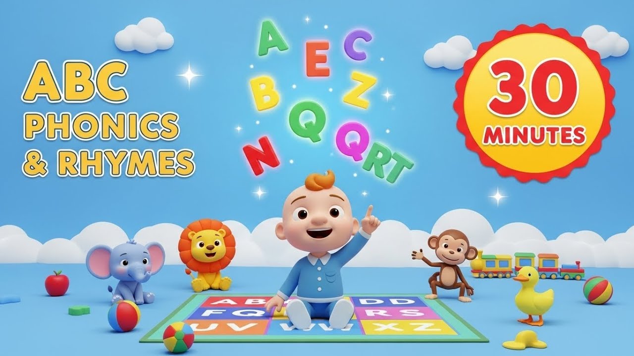 ABC Fun 3D Cartoons for Kids | Phonics Songs & Nursery Rhymes (30 ...