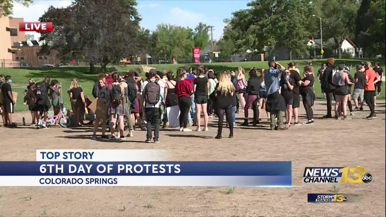 Day 6: Colorado Springs protest against police brutality - YouTube