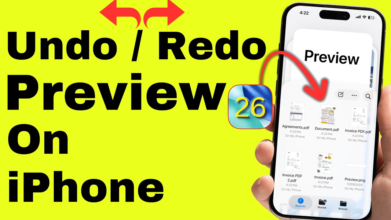 Undo & Redo in Preview app on iPhone and iPad in iOS 26 - YouTube