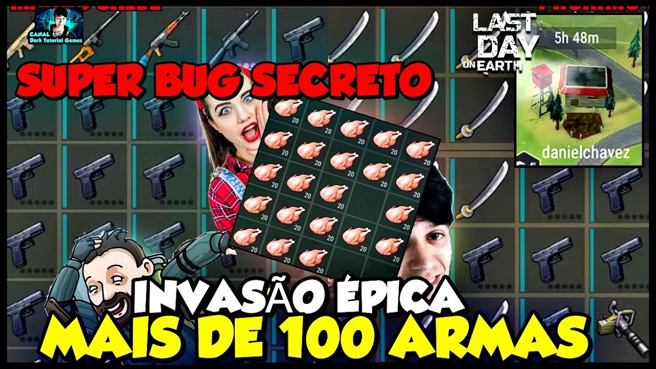 MELHOR BASE DO JOGO! danielchavez MUITAS ARMAS 👁 BUG DA MORTE INFINITA!! Last Day On Earth - YouTube
