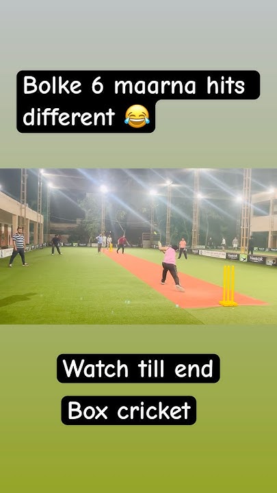 Bolke 6 marna😂 Cricket 🏏 Box cricket ECL - YouTube