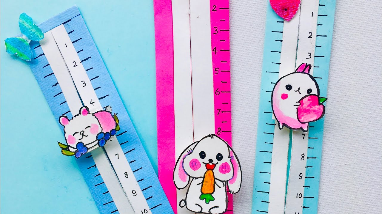 DIY Sliding Scale/Cute Origami Paper scale/How to make Paper Scale ...