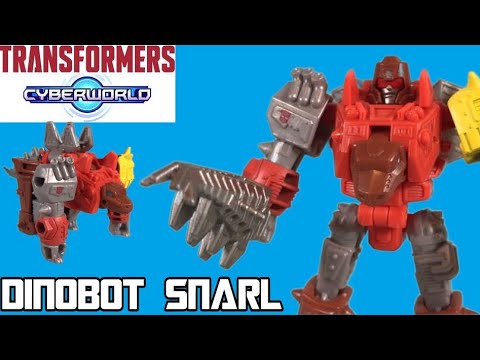 Cyber Changers Dinobot Snarl Review - Transformers Cyberworld - YouTube
