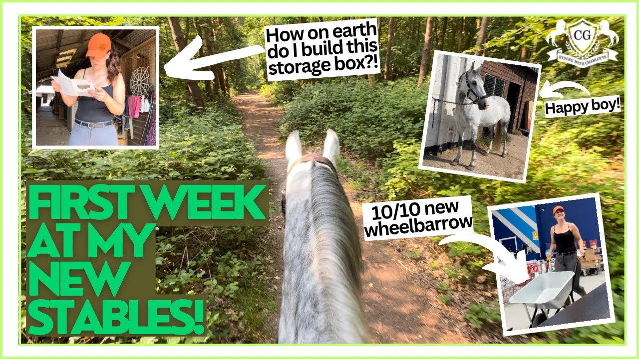 FIRST WEEK AT MY NEW STABLES | Riding with Charlotte - YouTube
