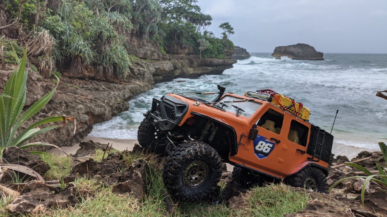 RC Explore the Beauty of the Beach RC Cars Adventure Jeep Rubicon Yk ...