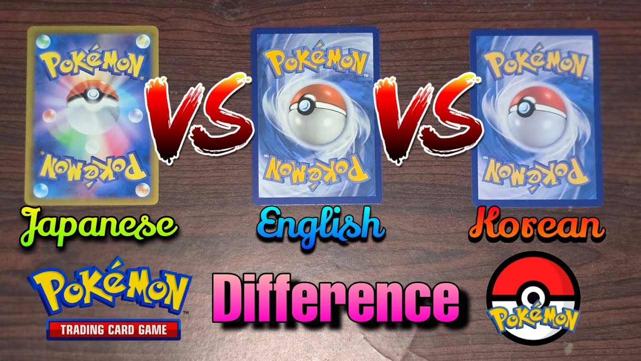 English vs Japanese vs Korean | Difference #pokemon - YouTube