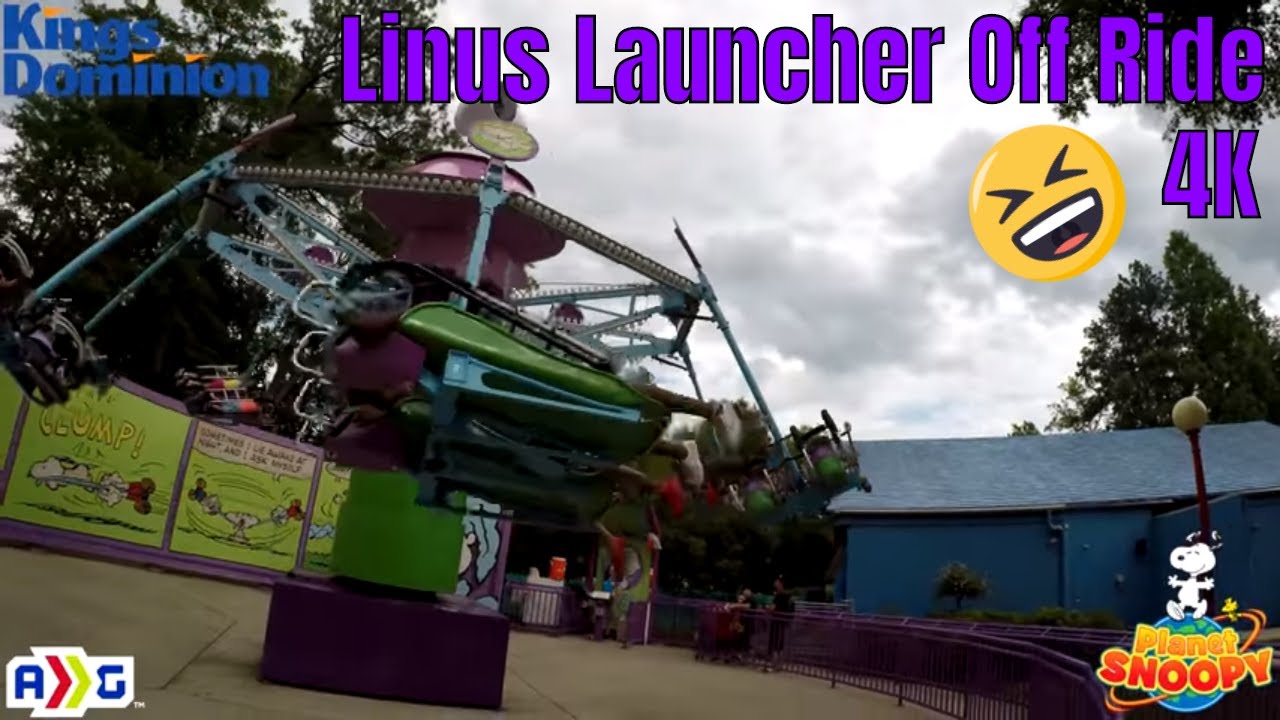 Linus Launcher In 4K | Off Ride | Kings Dominion | - YouTube