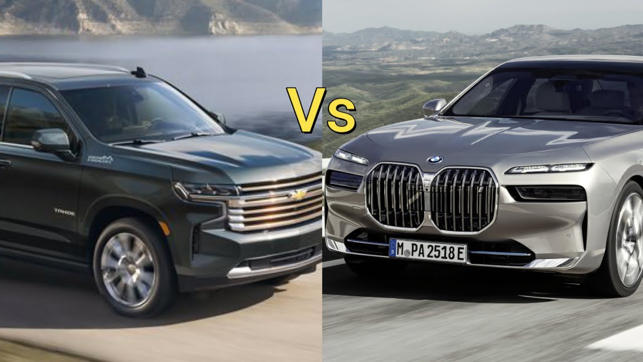2023 Chevrolet Tahoe Vs 2023 BMW 7 Series - YouTube