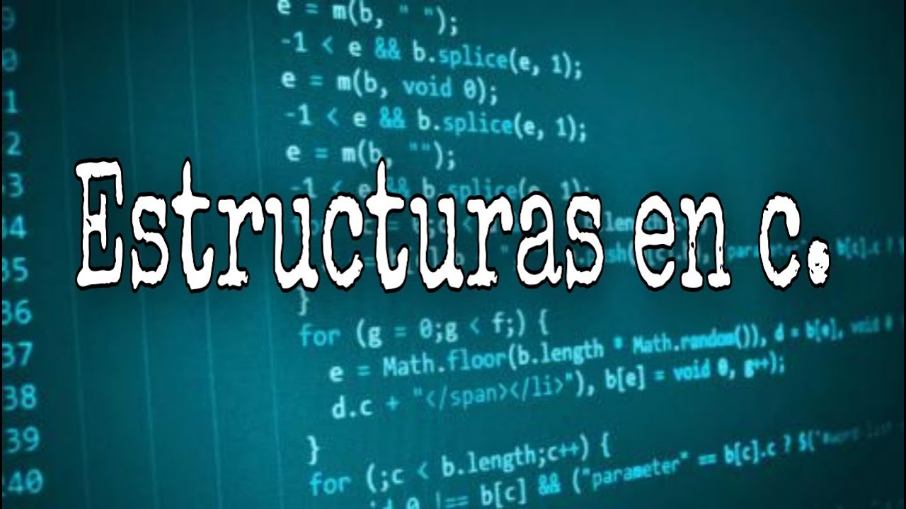 Estructuras en C. #1 | Programación en C. - YouTube