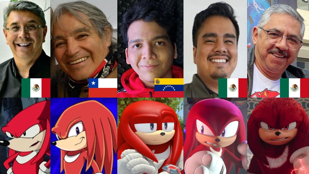 Evolución de Todas las Voces de Knuckles en Español Latino (1998-2024 ...