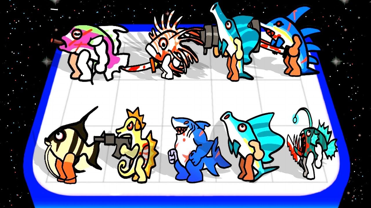 Merge Master Street Battle - Epic Fish Monster vs Poppy Playtime Master ...