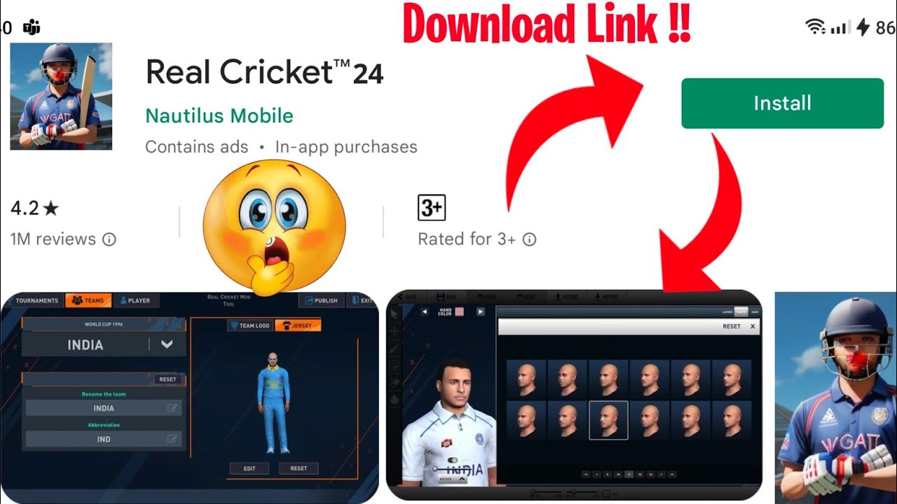 Download Now 🎉Real Cricket 24 Official Game On Playstore Download Now 🔥 ...