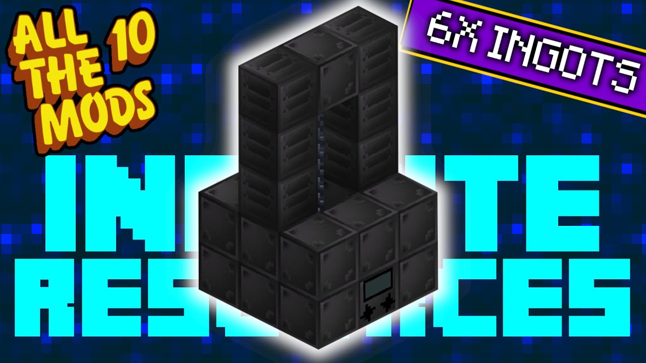 All The Mods 10 | INFINITE RESOURCES & 6X INGOTS | Minecraft Modded Quest Pack | Ep2 - YouTube