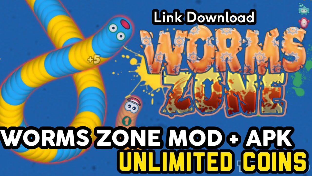 CARA DOWNLOAD WORMS ZONE IO MOD APK .. KOINNYA GAK HABIS HABIS BOY ...