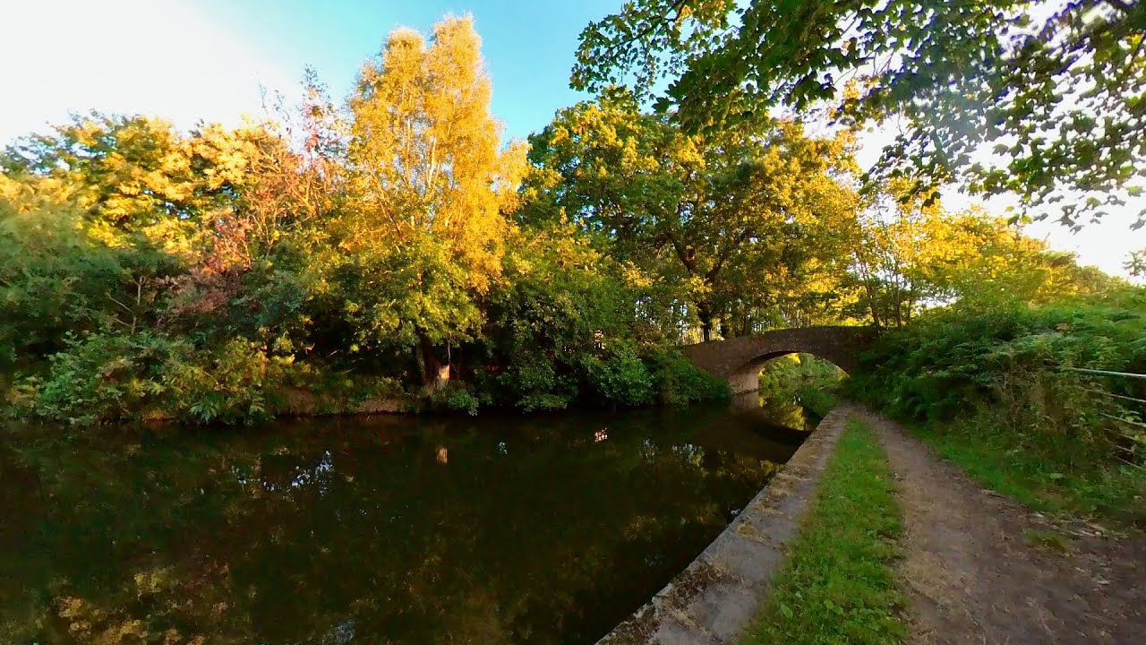 Hopwas Forest Canal Early Morning Walk, English Countryside 4K. Walking ...