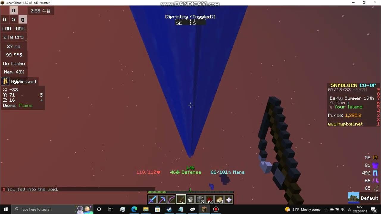 Void Water // Hypixel Skyblock Bug(?) - YouTube