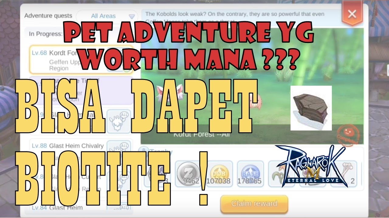 Ragnarok Mobile Eternal Love SEA : Pet Adventure yang worth mana? Ada ...