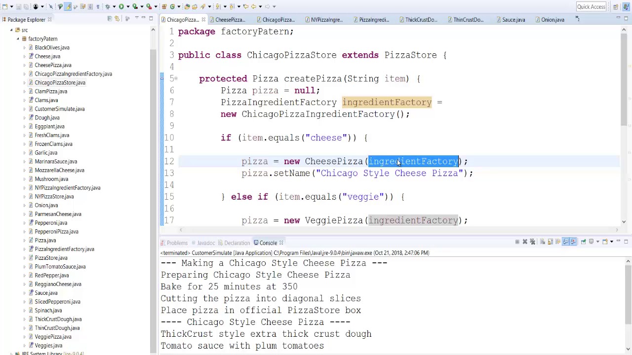 Abstract Factory Pattern Java Implementation Youtube