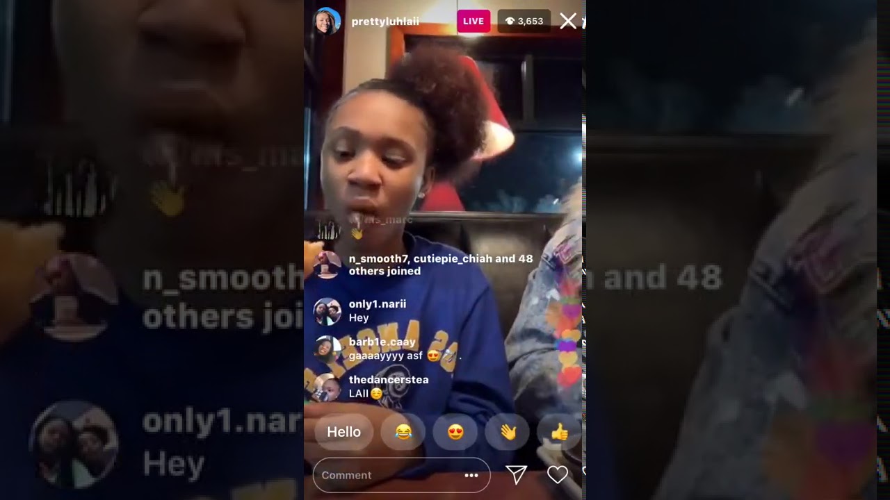 Prettyluhlaii on IG live w/ D1.Nayah - YouTube
