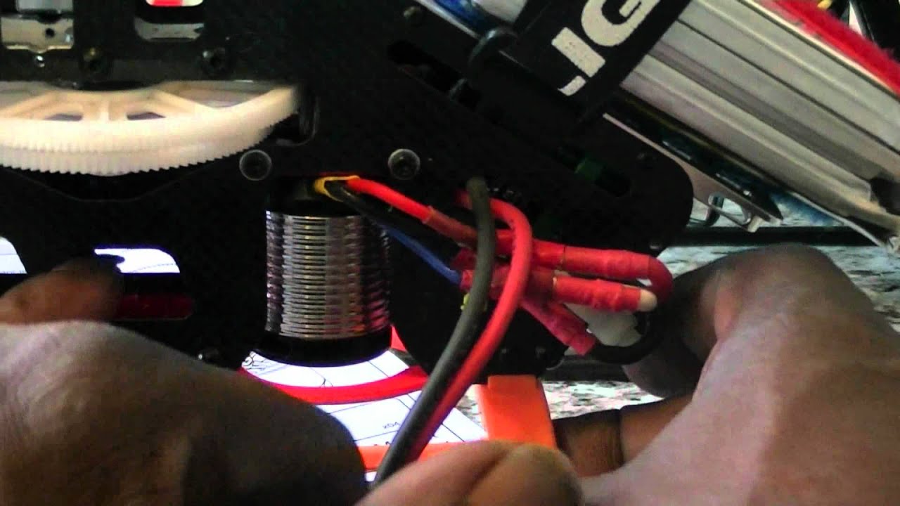 RKH RAKON HELI trex pro adjustable motor mount installed. - YouTube