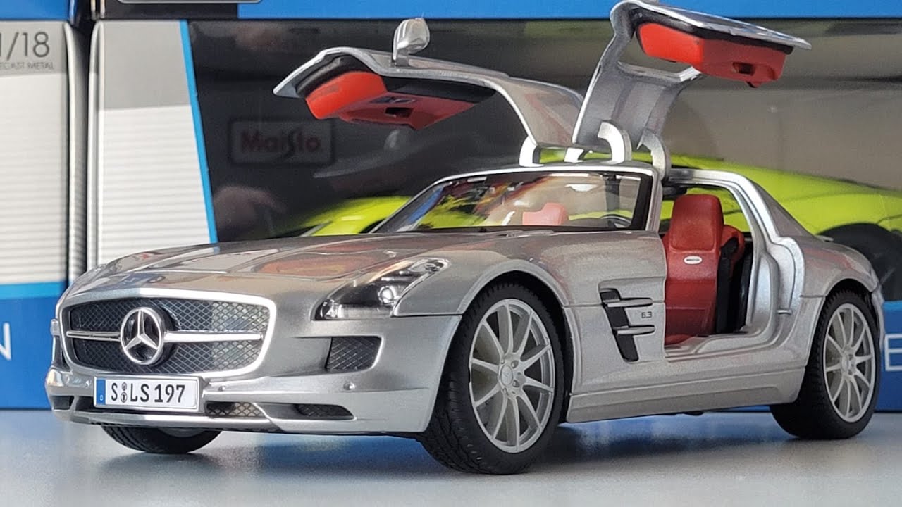 MINIATURA MERCEDES-BENZ SLS AMG SPECIAL EDITION 1/18 DIECAST MODEL ...