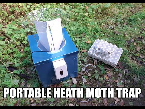 How to set up and use a portable Heath moth trap - YouTube