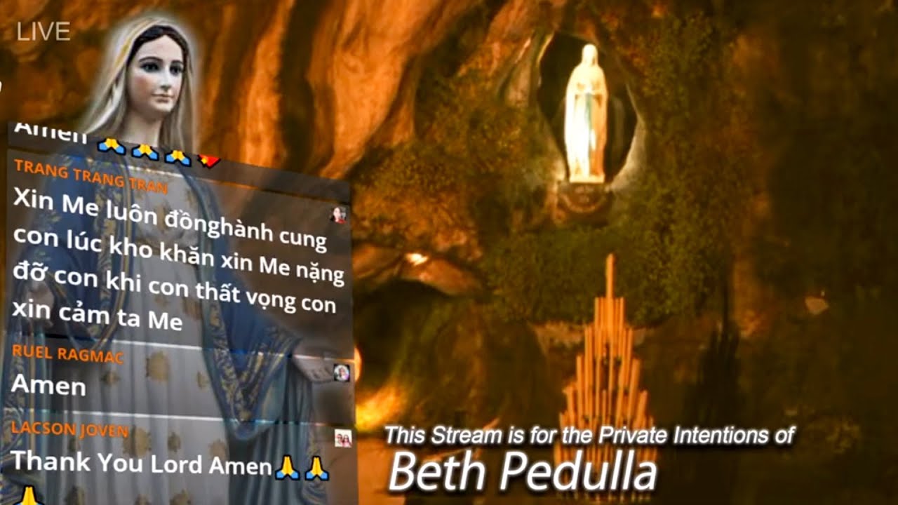 LIVE at the Most Holy Grotto in Lourdes - YouTube