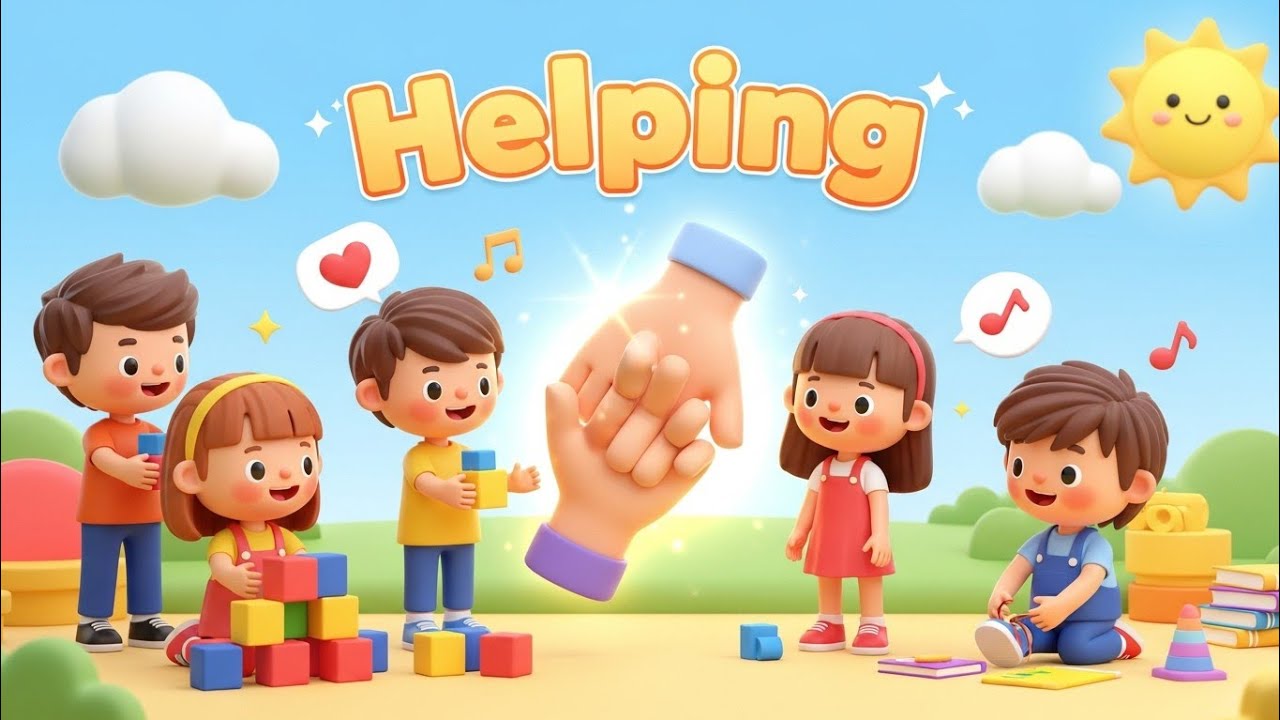 Helping Hands Song for Kids | Learn Teamwork and Kindness Through Music ...