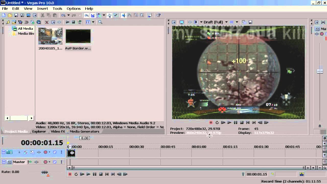 How to make the Predator HUD: Sony Vegas Pro - YouTube