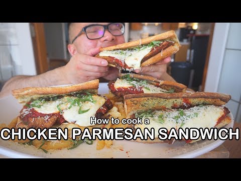 How to cook a CHICKEN PARMESAN SANDWICH