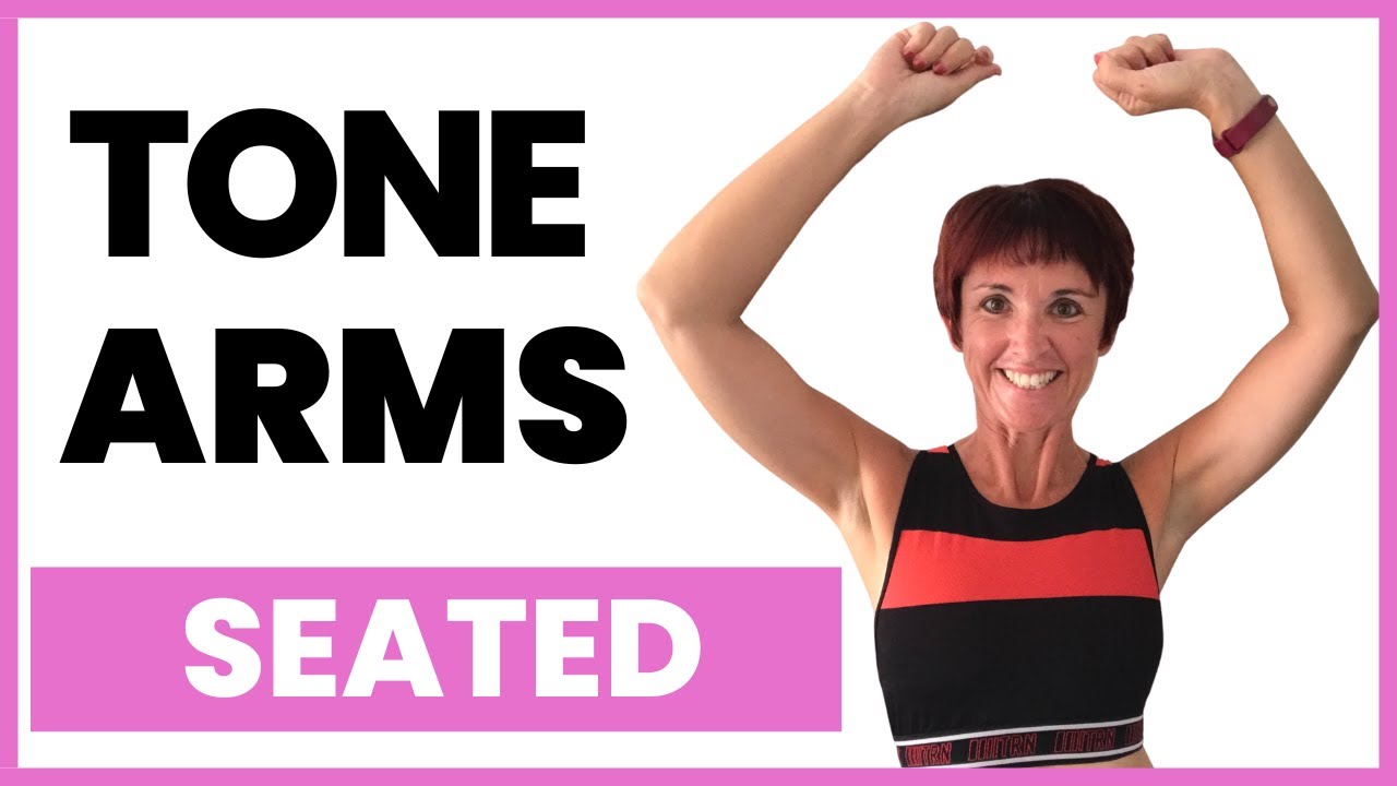 Chair Arm Workout, Seniors & Beginners | Seated Dumbbell, Easy Arms ...