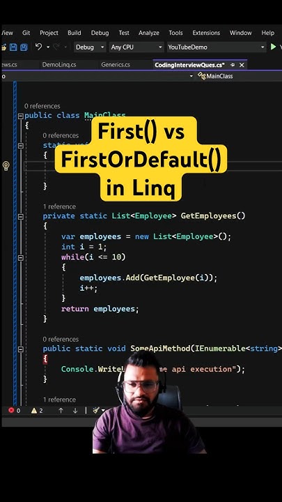 First Vs Firstordefault Most Asked Linq Interview Questions And Answers Shorts Coding