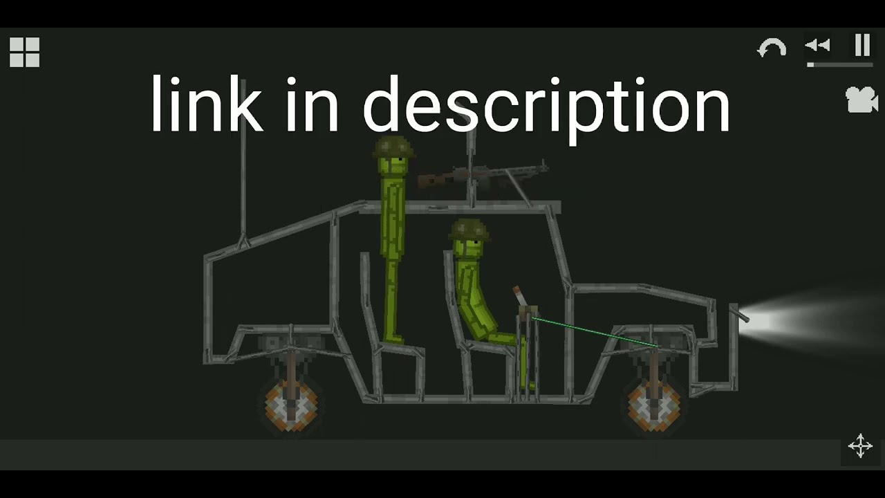 I made a military humvee on melon playground - YouTube