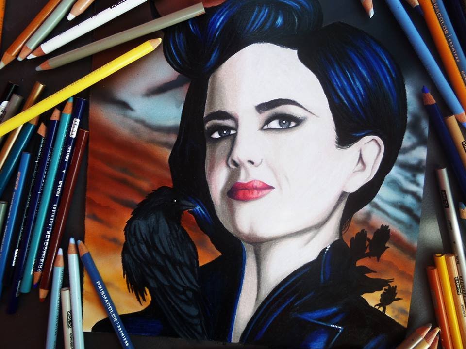 Miss peregrine's home for peculiar children "Eva Green" - Speed Drawing ...