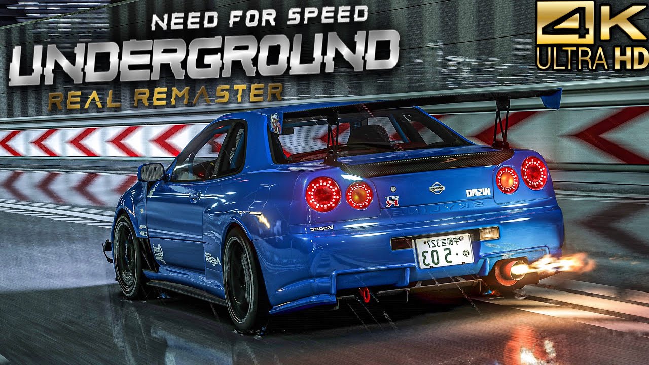 NFS UNDERGROUND REAL REMASTERED | COMPREI O NISSAN SKYLINE GTR R34 ...
